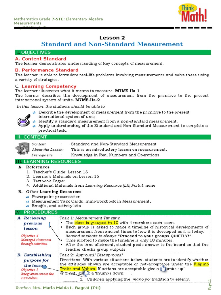 Evolution of Measurement Concepts | PDF | Learning | Teachers