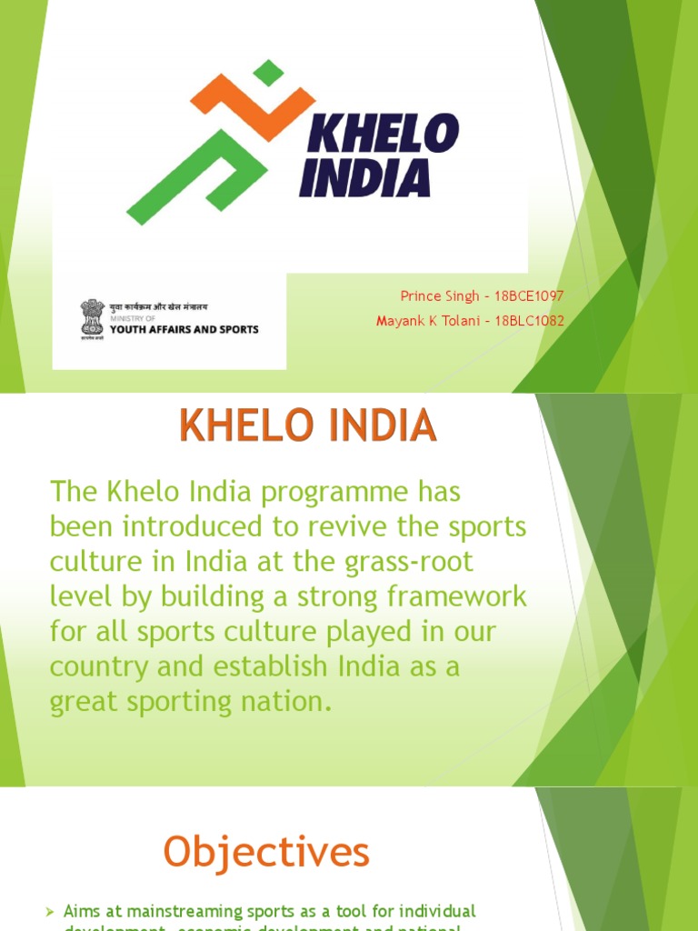 Khelo India Ppt | Sports | Economic Development