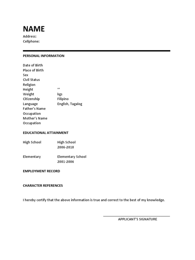 Sample Resume | PDF