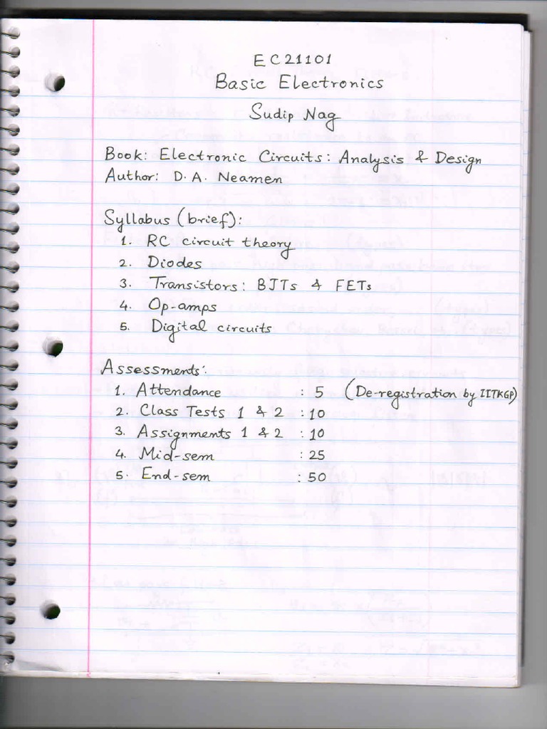 Basic electronics notes