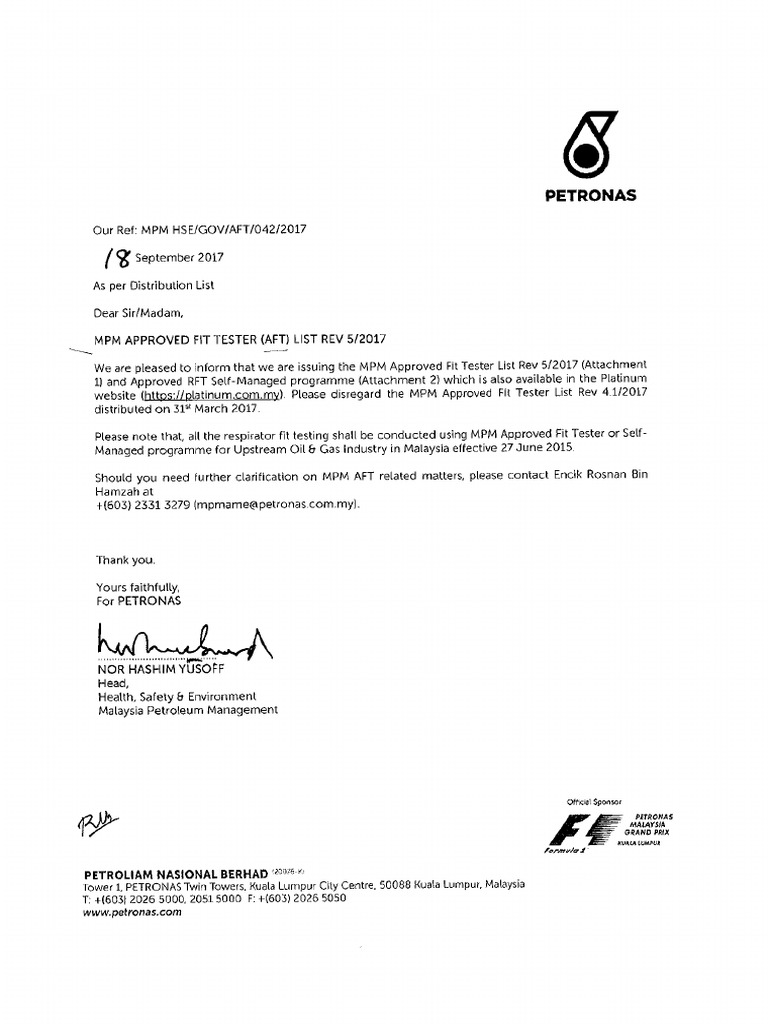 MPM AFT List Rev 5 Respirator Fit Test RFT | PDF