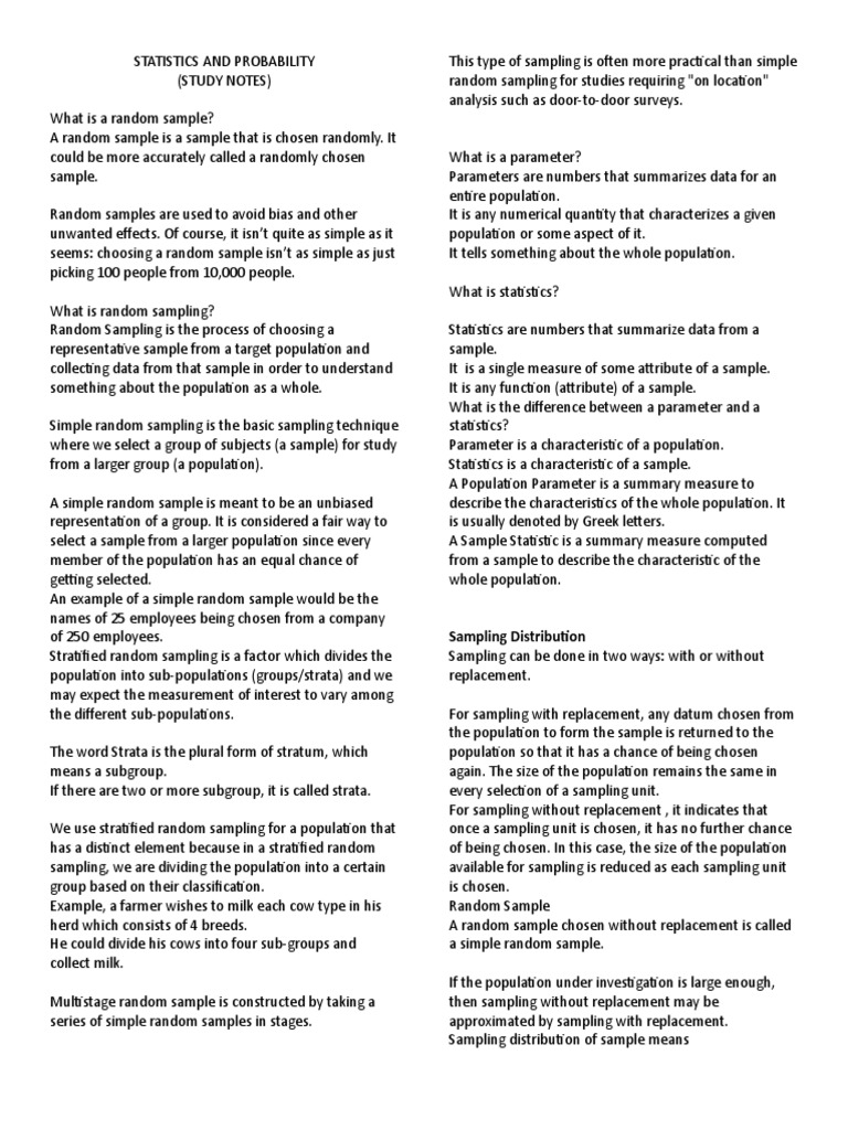 Math | PDF | Mean | Sampling (Statistics)