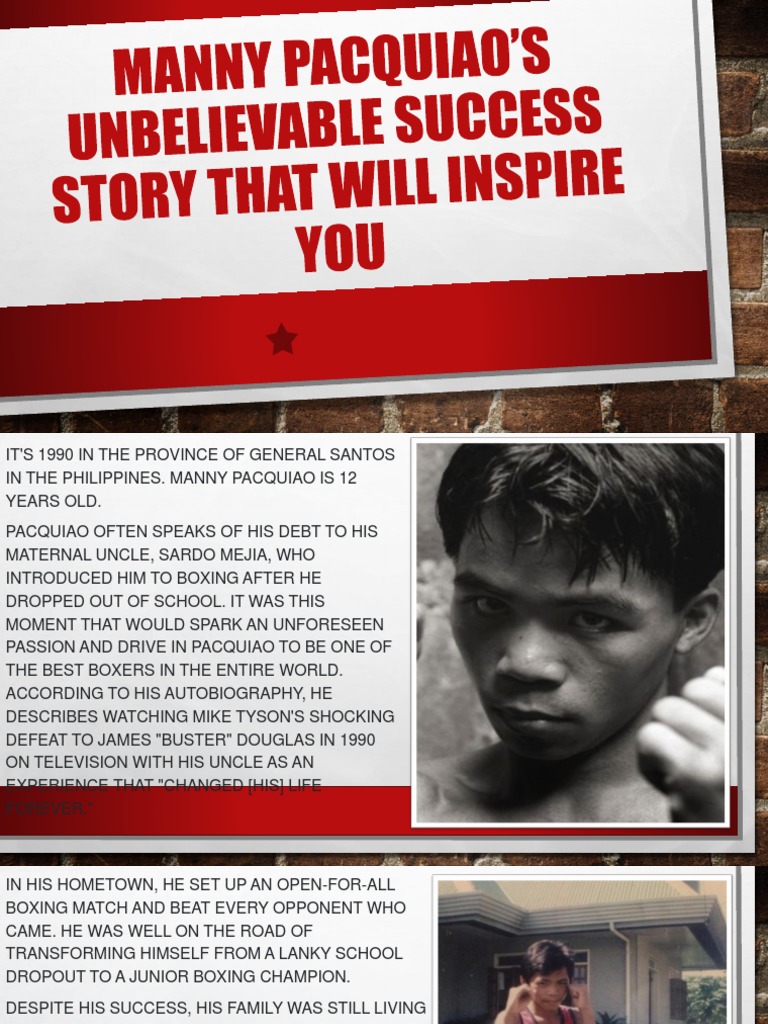 Manny Pacquiao's Success Story | PDF | Combat Sports | Sports