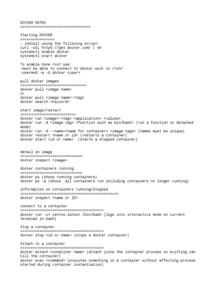 Docker Notes | PDF | Digital Technology | Information Technology Management