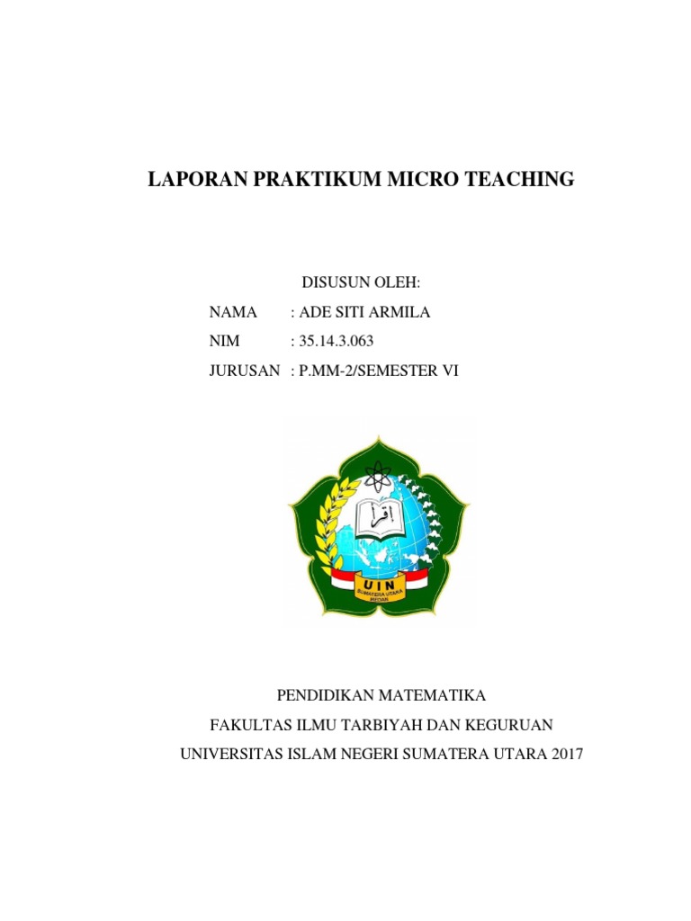 Laporan Praktikum Micro Teaching | PDF | Metode & Bahan Ajar | Seni