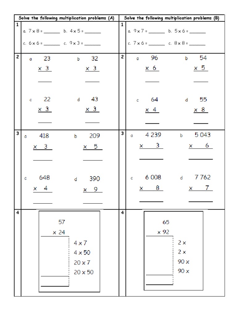 Rally Coach Multiplication | PDF