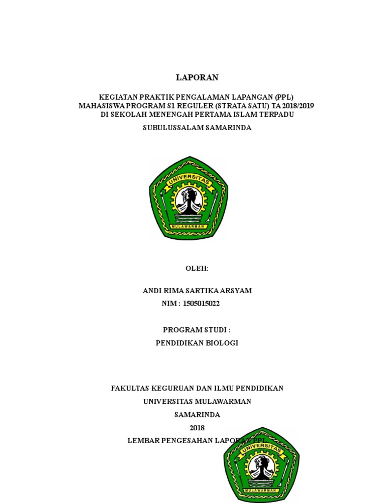 Cover Laporan PPL | PDF