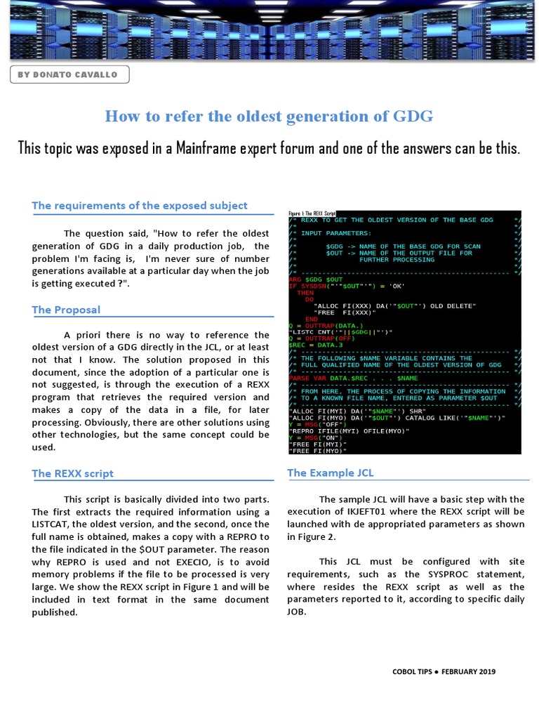Mainframe GDG Referencing Guide | PDF | Software | Computing