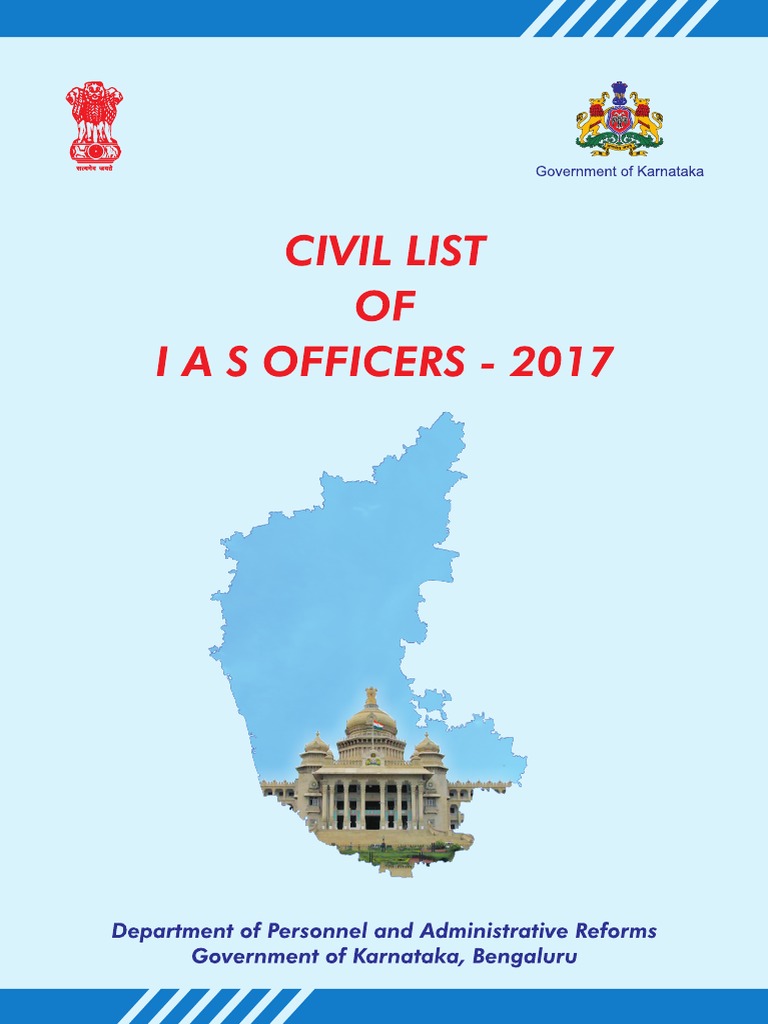 Karnataka IAS List | PDF | Chief Executive Officer | Bangalore