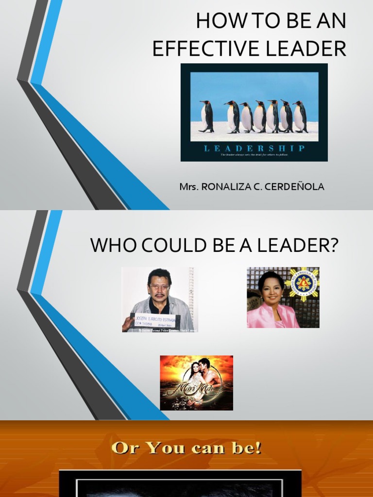 How To Be An Effective Leader | PDF