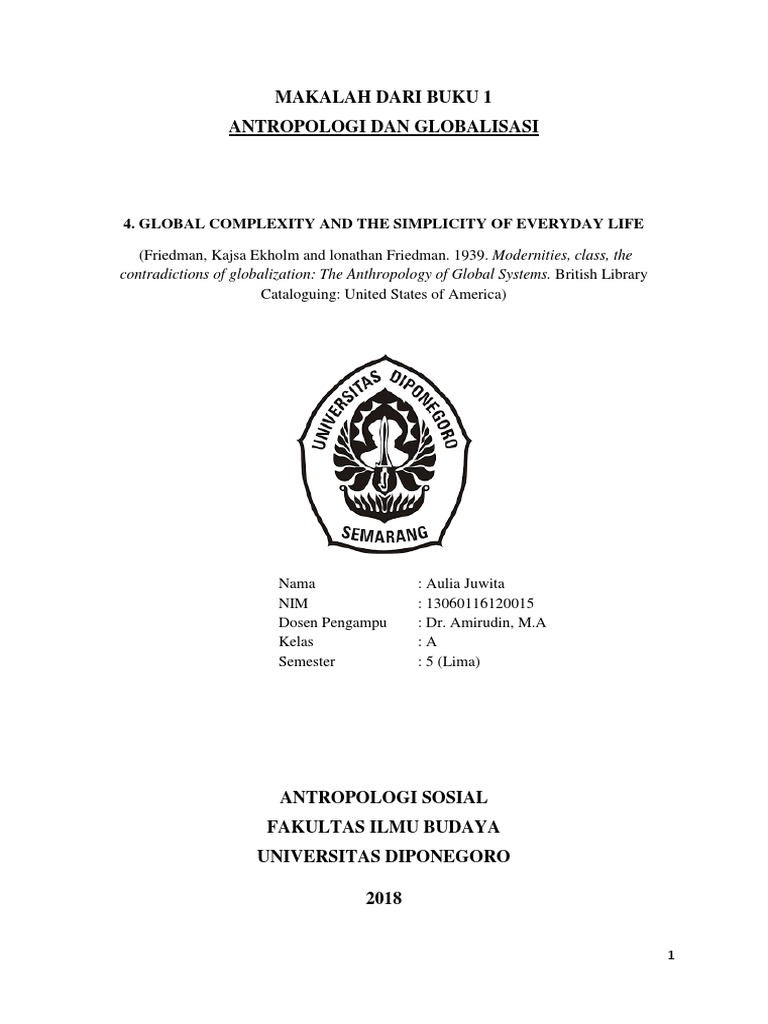 Antrop Global | PDF | Sejarah