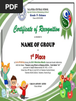 Certificate For PTA | PDF