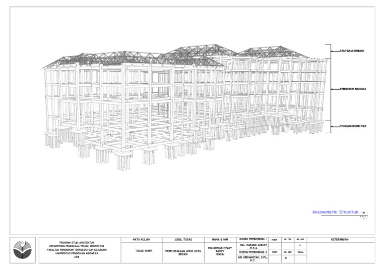 Axonometri Struktur | PDF