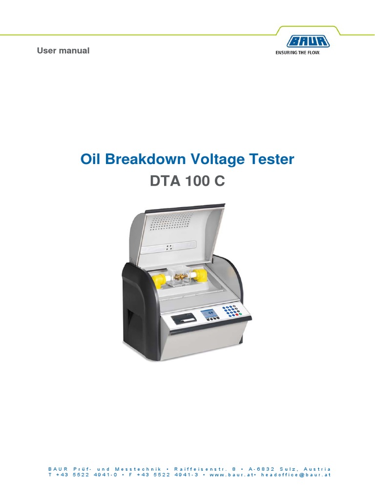 Dta 100 C | PDF | Mains Electricity | Electrical Breakdown