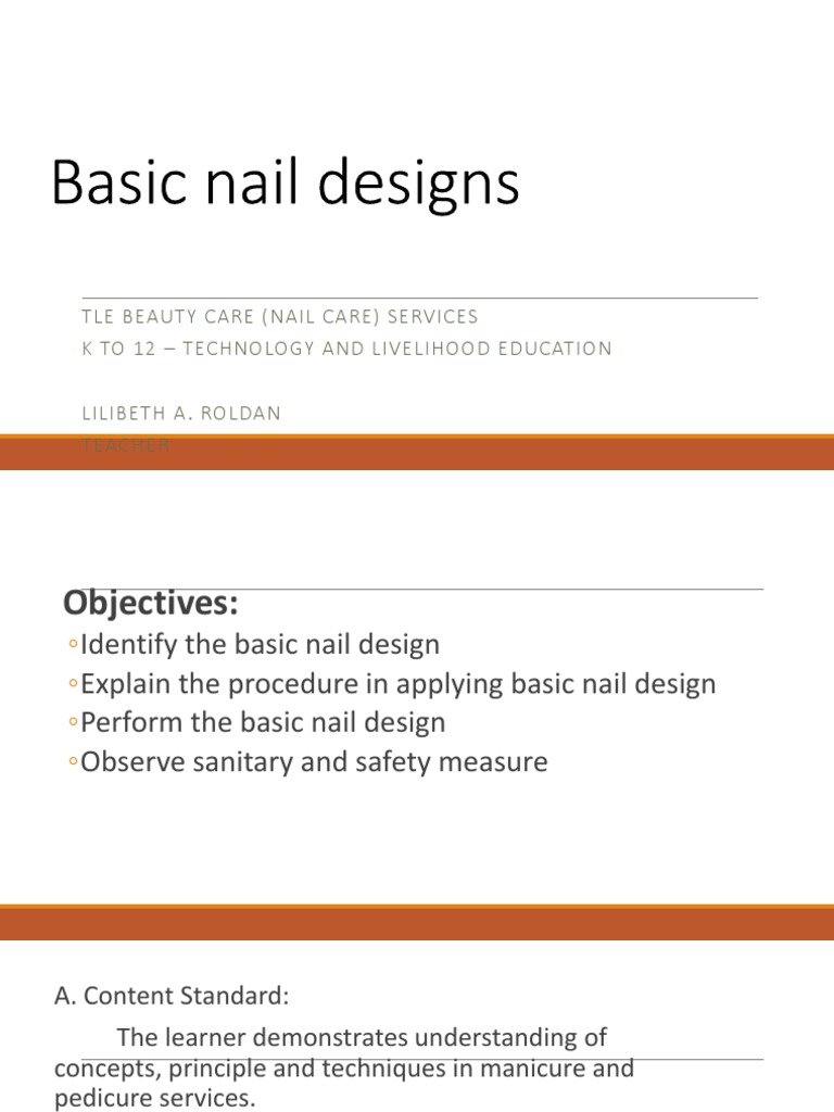 Basic Nail Design - PDF | PDF | Nail (Anatomy)