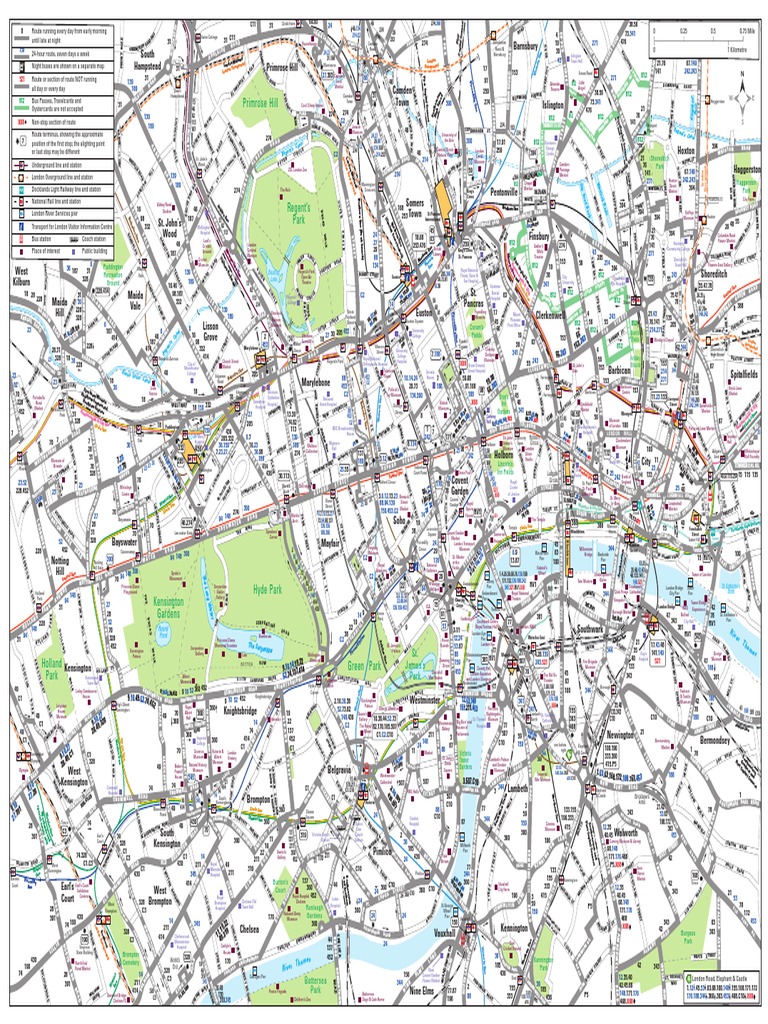 Central London Bus Map PDF | PDF