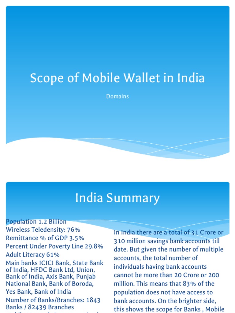 Mobile Wallet in India | PDF | Financial Transaction | Financial Technology