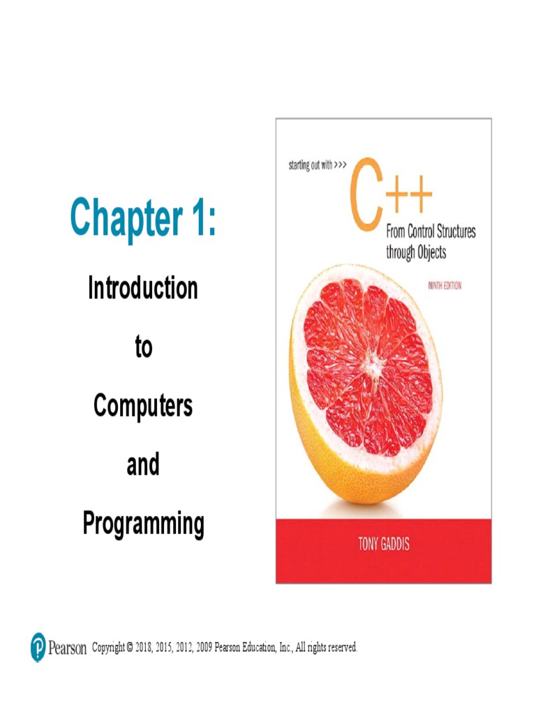 SOW - C++ - CSO - Chapter - 01 - 9e - Introduction To Computers and Programming | PDF | Computer ...