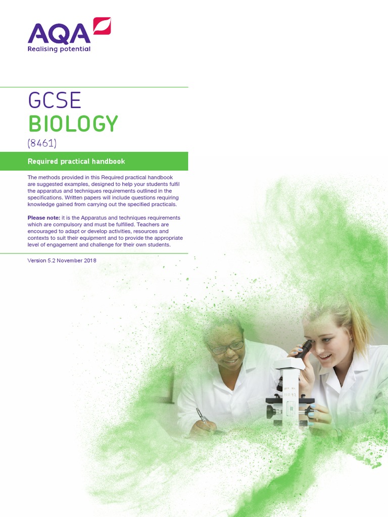 AQA GCSE Biology Practical Handbook PDF | PDF | Ph | Starch