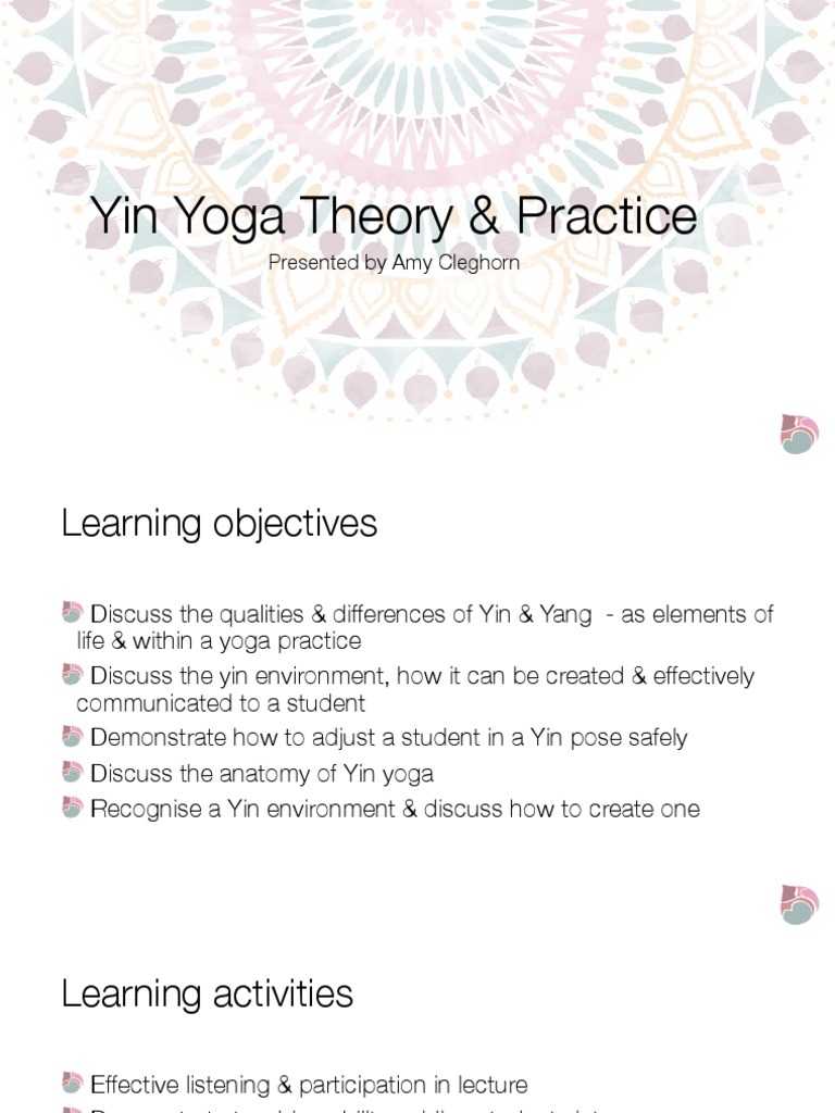 Yin Yoga Theory | PDF | Yin And Yang | Yoga
