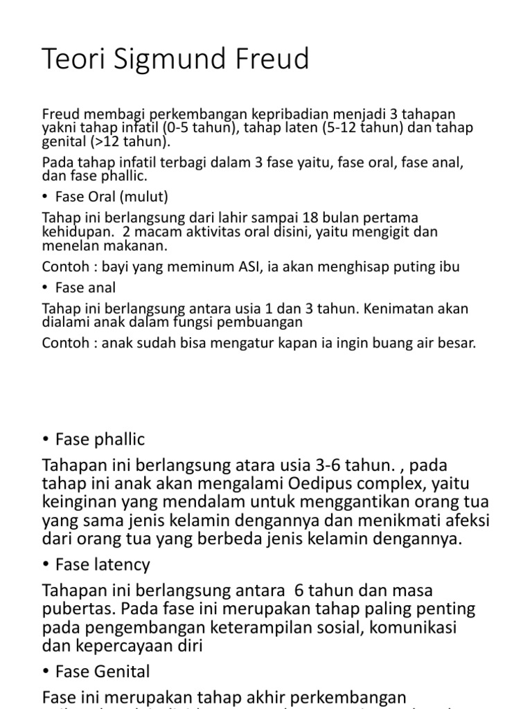 Teori Sigmund Freud | PDF