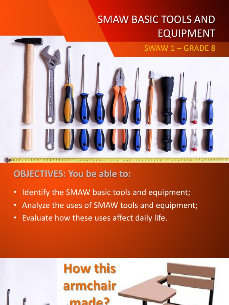 SMAW Tools Identification | PDF | Blade | Screw