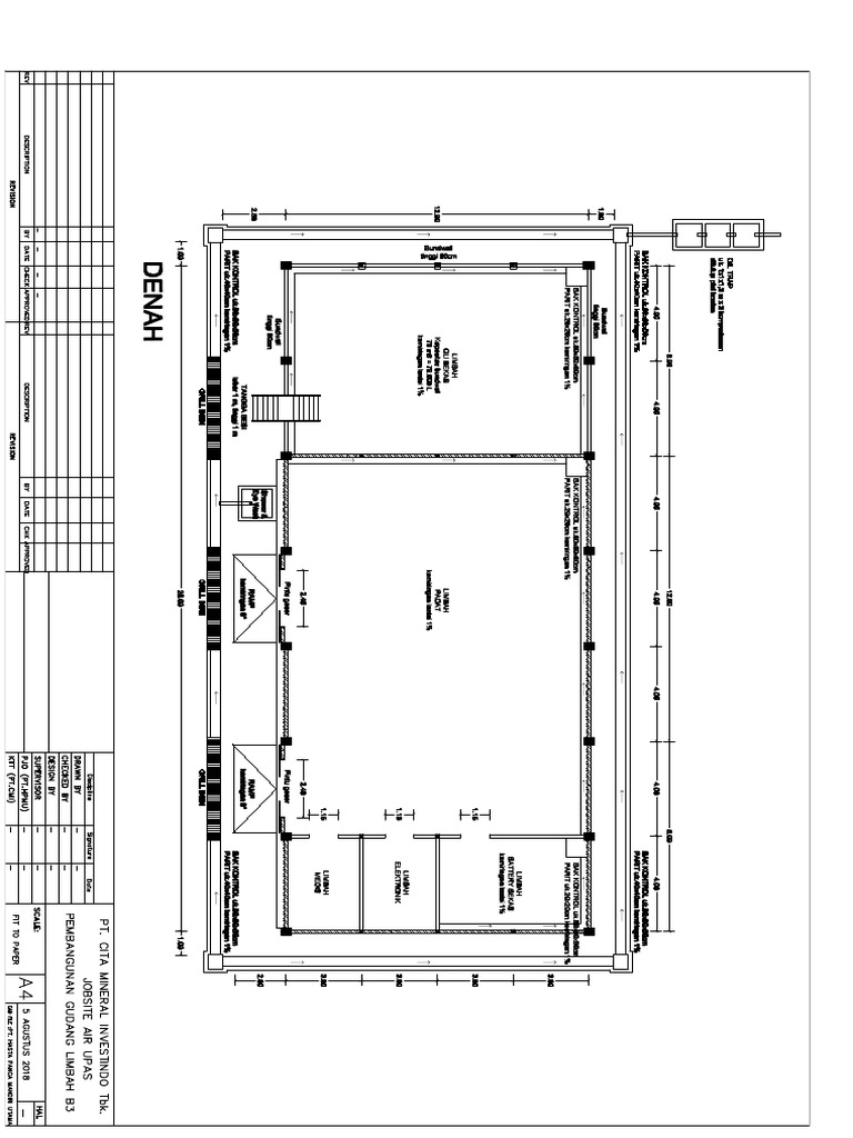 Drawing Gudang TPS B3 Model PDF | PDF