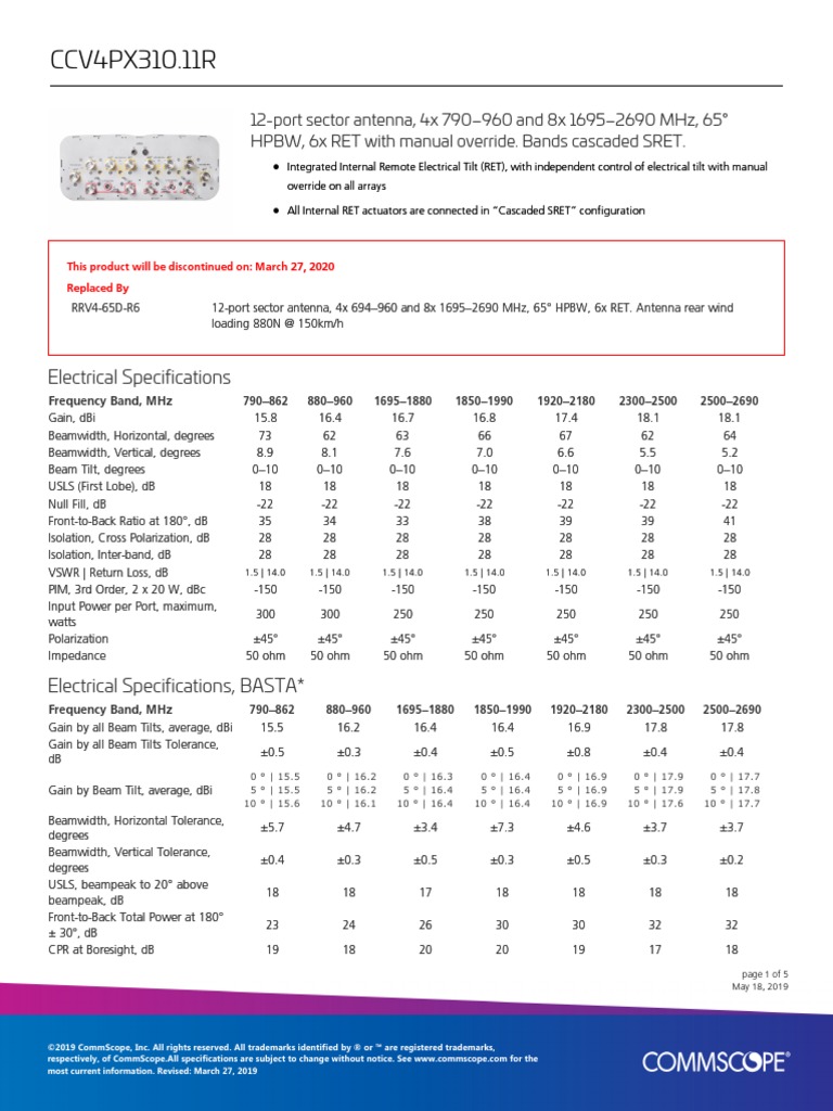 CCV4PX310 11R | PDF | Antenna (Radio) | Wireless