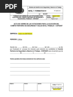 FT-SST-005 Formato Acta de Nombramiento Del Vigia en Seguridad y Salud en El Trabajo | PDF
