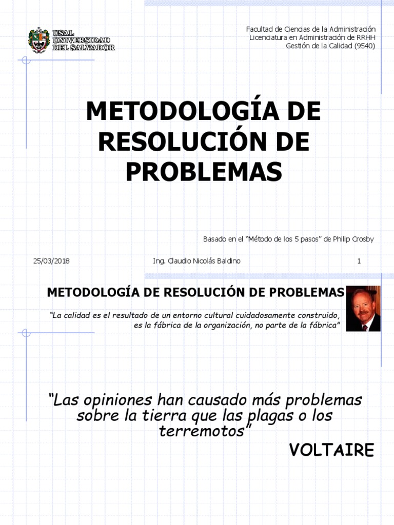 Metodologia de Resolucion de Problemas | PDF | Cognición | Ciencia ...