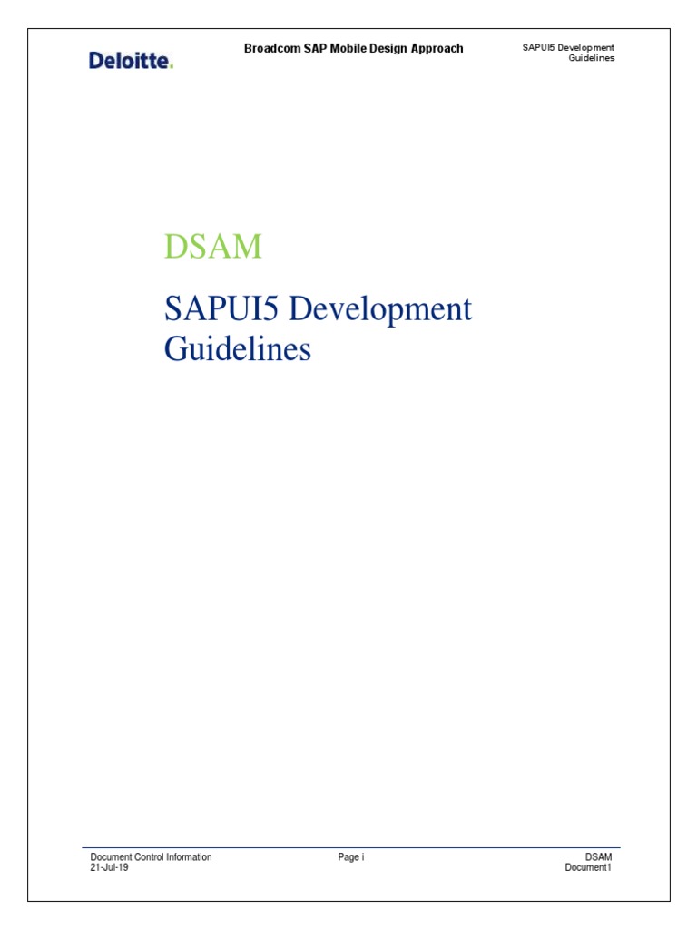 SAP UI5 Development Guidelines | PDF | Cascading Style Sheets | Html Element