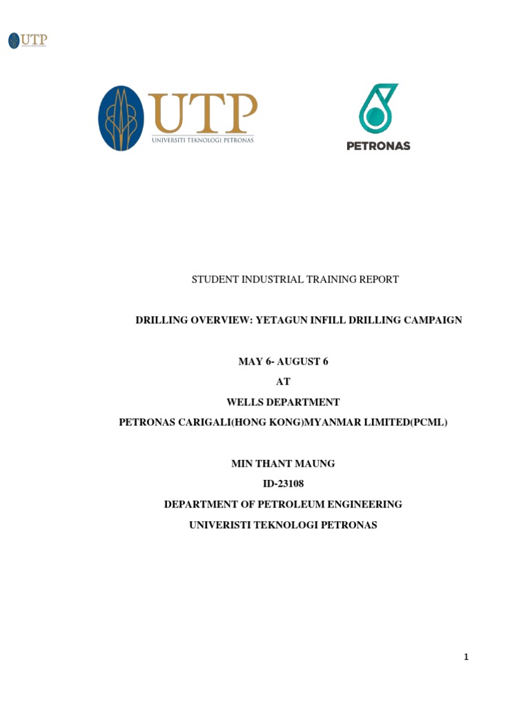 SIT Report | PDF | Oil Well | Casing (Borehole)