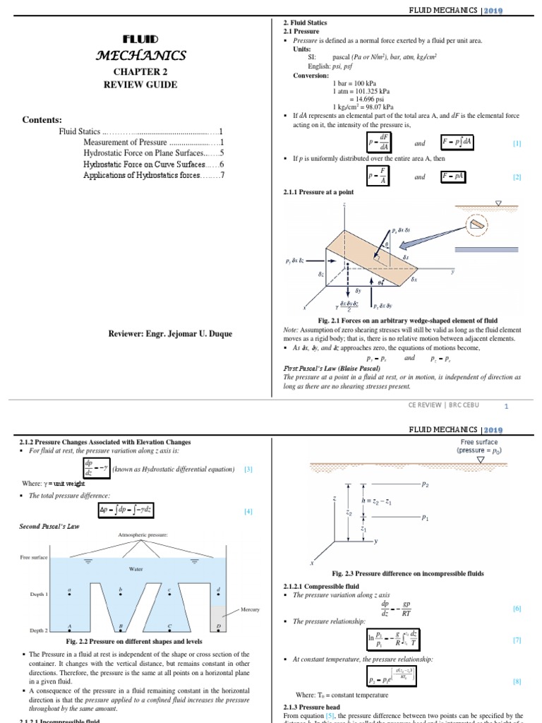 Fluid Mechanics Dams and Bouyancy | PDF | Buoyancy | Pressure Measurement