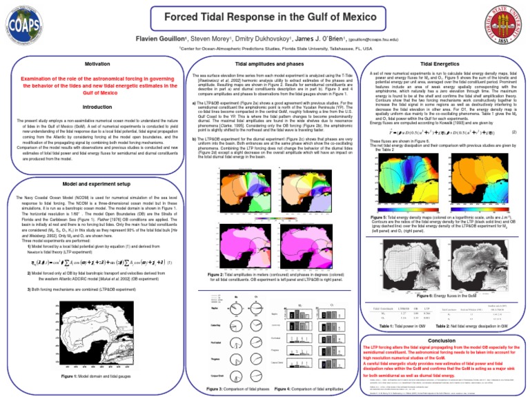 Poster Tides Flav | PDF | Tide | Earth Sciences