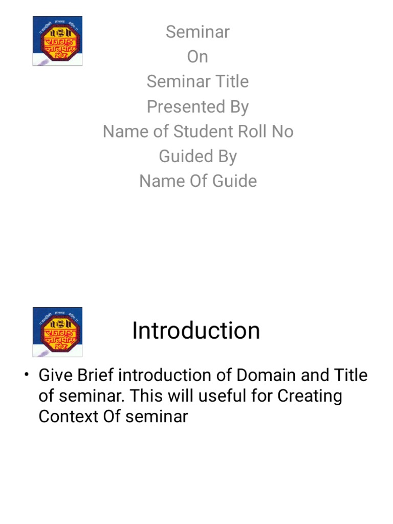 Seminar Preparation Guide for Projects | PDF | Engineering | Computer ...