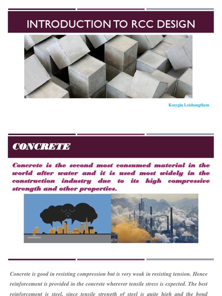 Introduction To RCC Design | PDF | Creep (Deformation) | Concrete