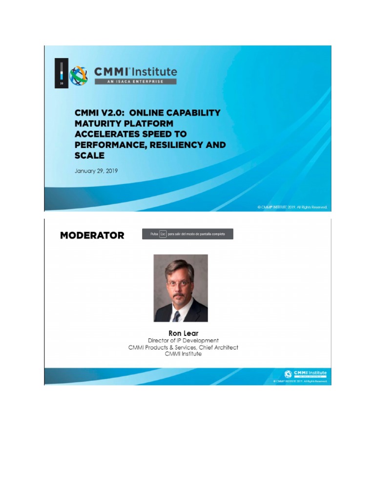 Cmmi 2.0 | PDF