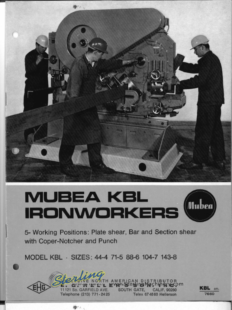 Mubea KBL Ironworker Brochure PDF | PDF