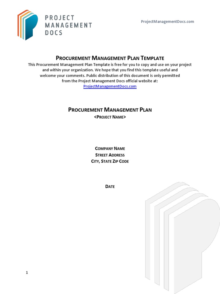 Procurement Management Plan | Download Free PDF | Procurement | Project ...