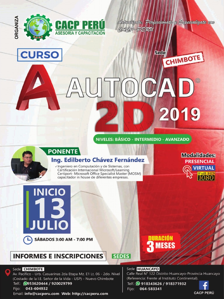 Curso AutoCAD 2D 2019 para Profesionales | PDF | Dibujo | Cad automático