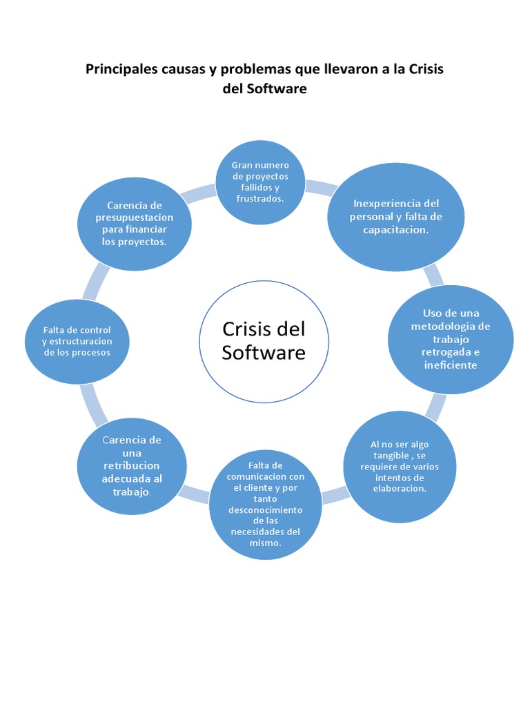 Principales Causas y Problemas Que Llevaron A La Crisis Del Software | PDF