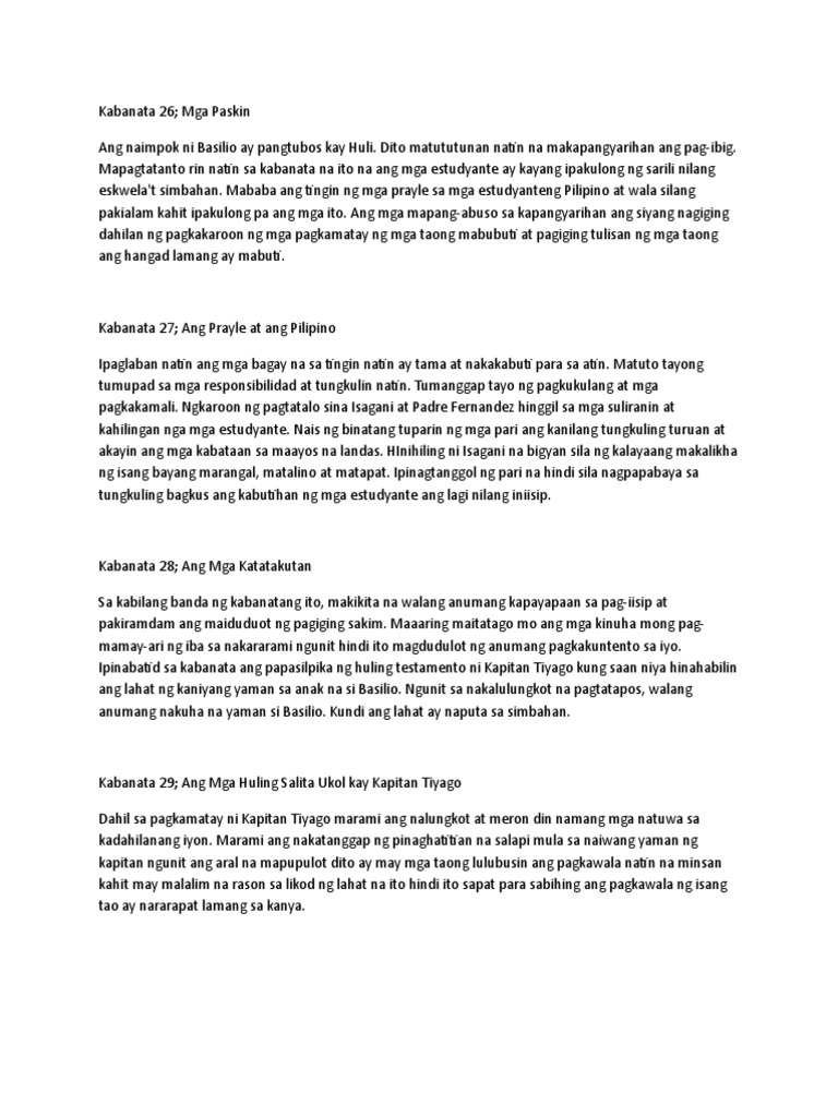 Kabanata 26 - 39 | PDF