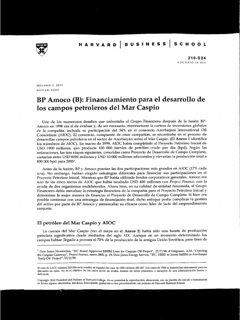 BP Amoco (B) PDF | PDF