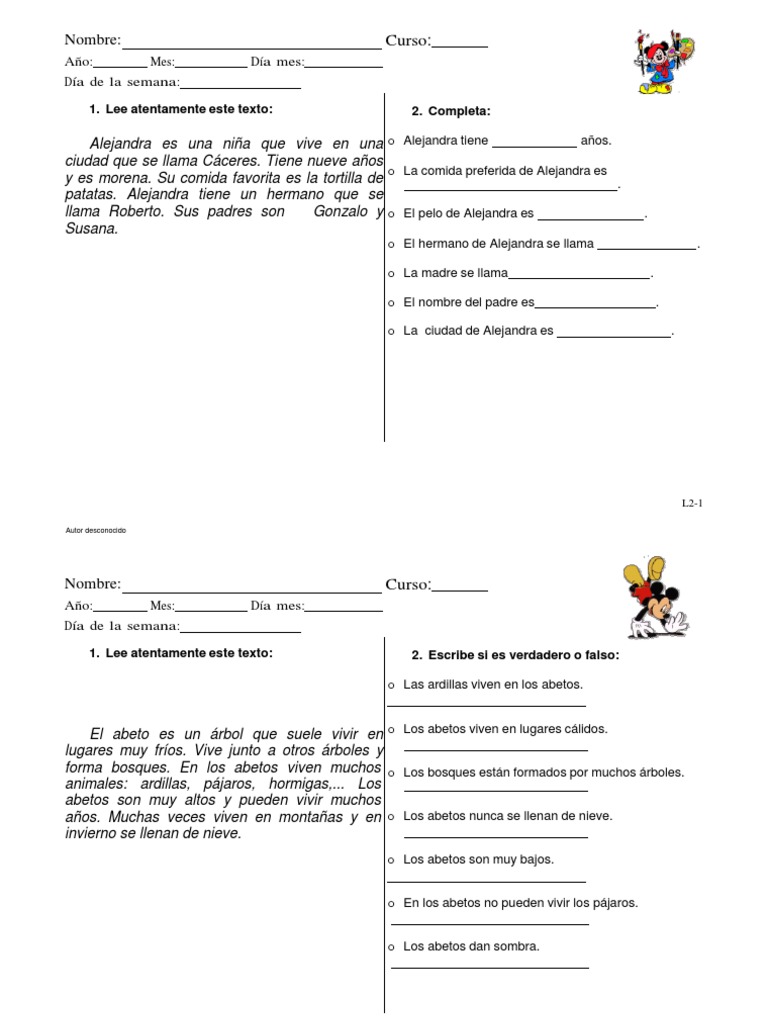 Cuaderno Comprension1c2ba | PDF | Naturaleza