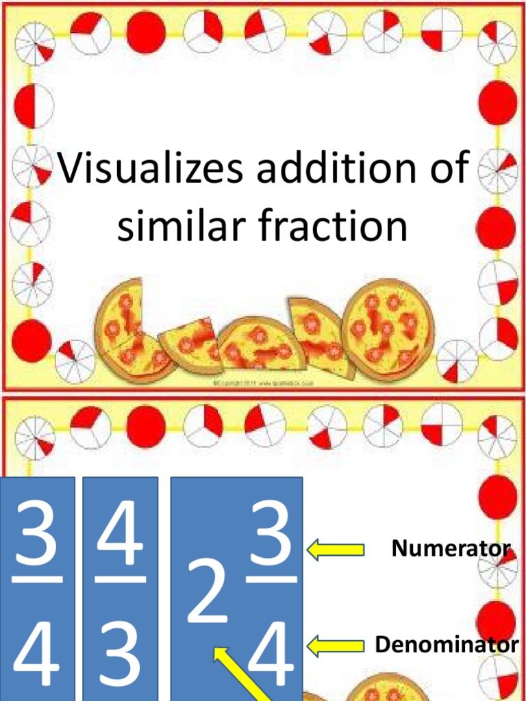 Visualizes Addition of Similar Fraction | PDF | Fraction (Mathematics ...