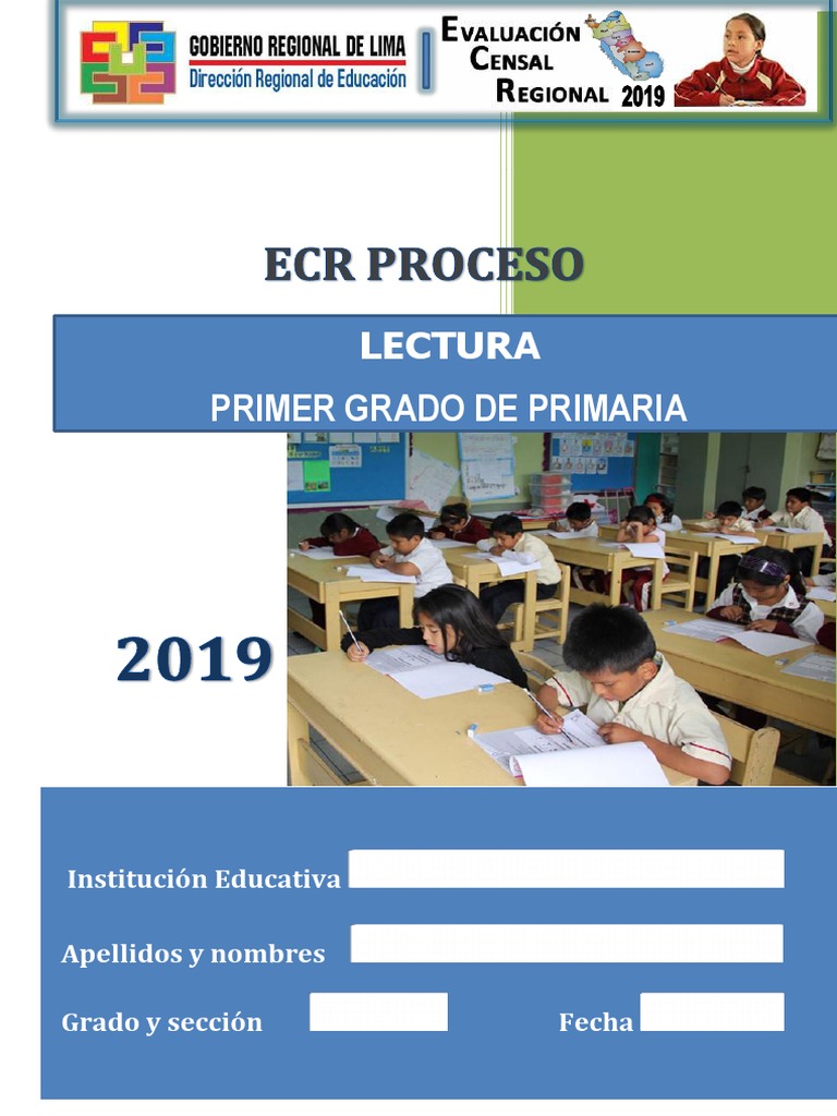 Evaluación de Lectura 1° Primaria | PDF