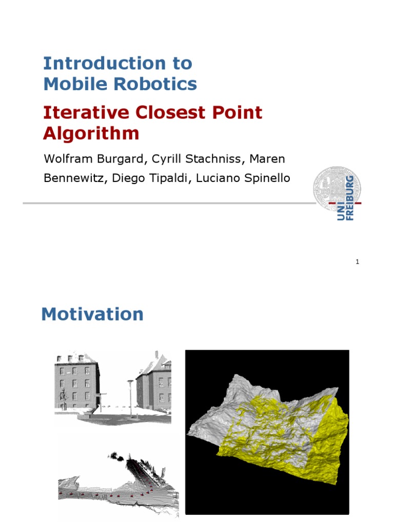 Introduction To Mobile Robotics Iterative Closest Point Algorithm Pdf Outlier Sampling