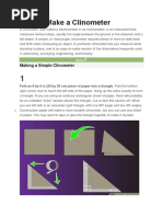 Clinometer Guide: Types & Applications | PDF
