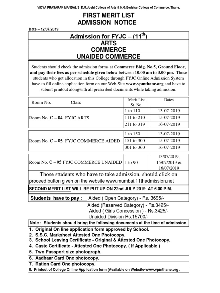 11th Com.1st List-Notice123 | PDF | Government And Personhood ...