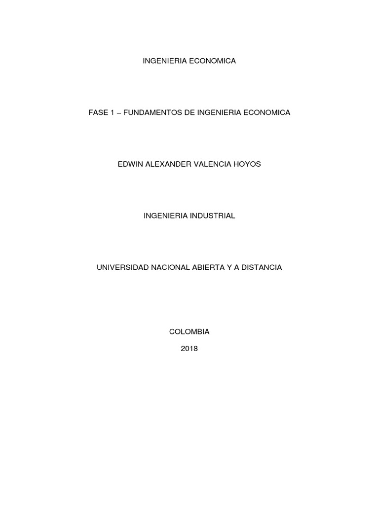 Fundamentos de Ingenieria Economica | PDF | Conocimiento | Ingeniería